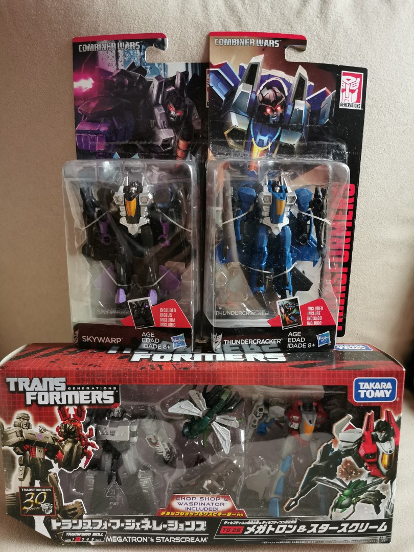 Transformers Legends Megatron Starscream Skywarp Thundercracker set of ...