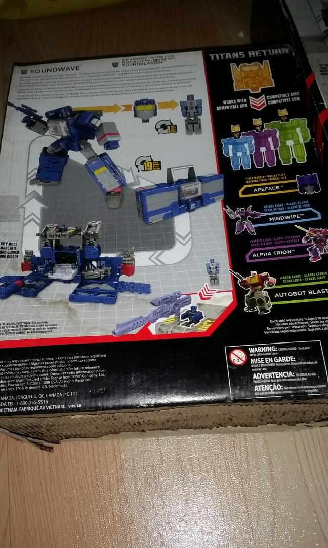 Transformers titan soundwave, Hobbies & Toys, Toys & Games on Carousell