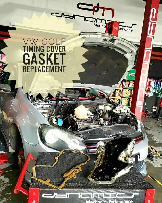VW Volkswagen Golf 1.4TSI: Timing Cover / Engine valve Cover Gasket ...