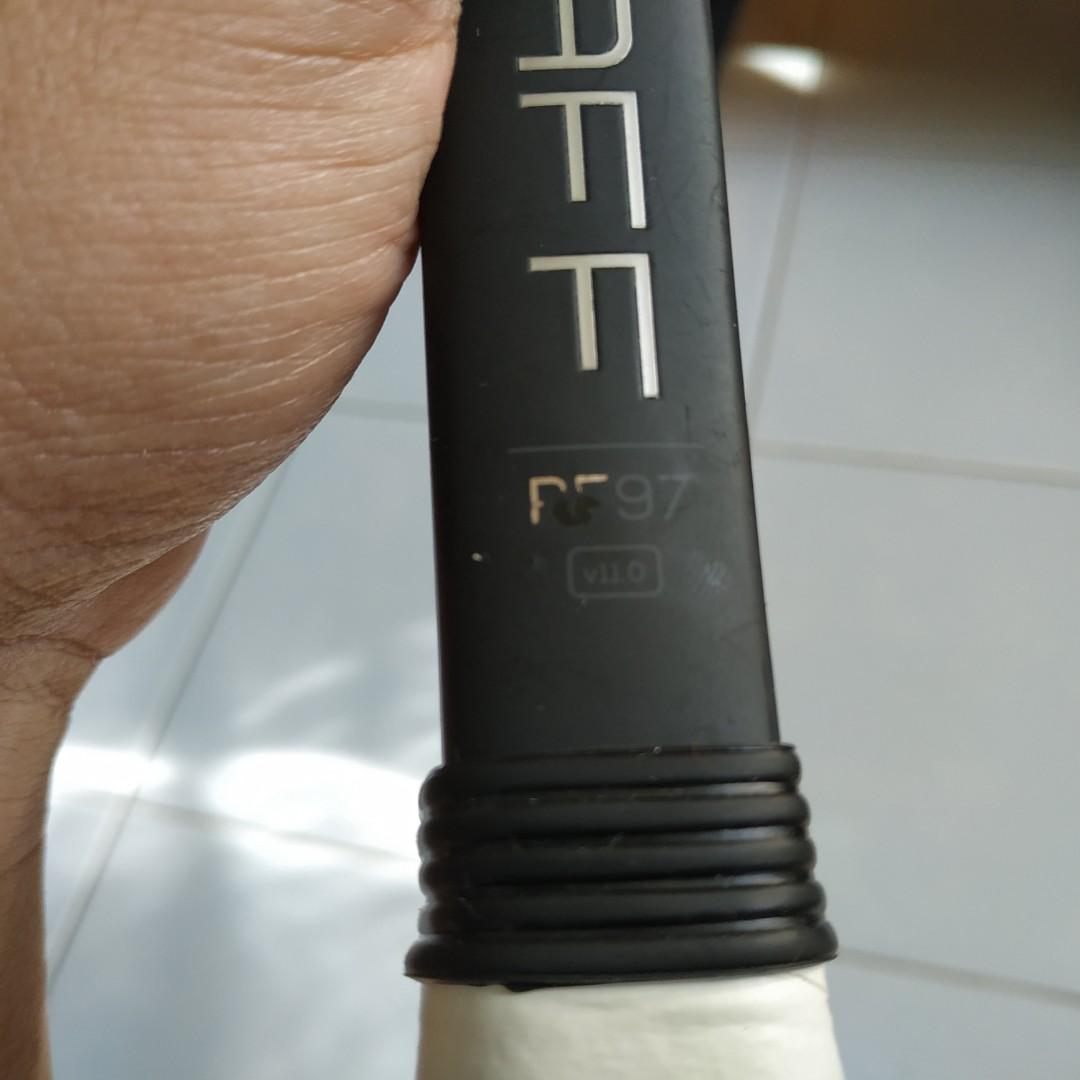 Wilson Pro Staff RF97 v11 Black, Sports Equipment, Sports & Games ...