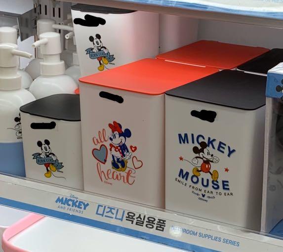 韓國代購 - Mickey x Daiso Mini Rubbish Bin, 傢俬＆家居, 家居清潔及護理用品, 垃圾袋 - Carousell