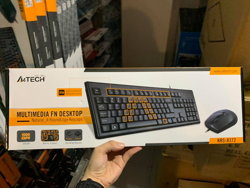 A4Tech KRS-8372 Combo Keyboard and Mouse USB, Computers & Tech, Parts & Accessories, Computer ...