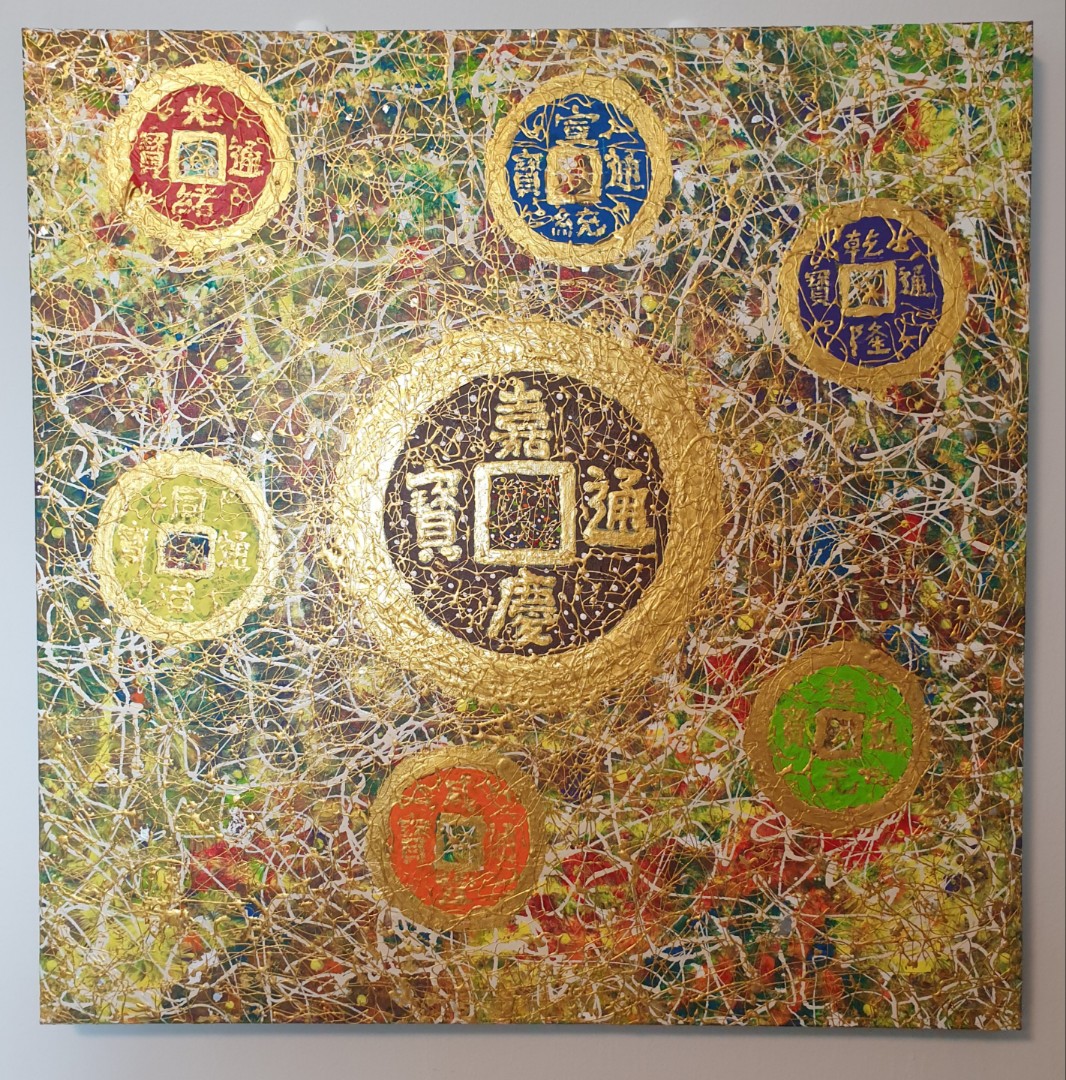 Artistic Modern Canvas Oil Painting - Singapore Artist Tan Chong Bin ...