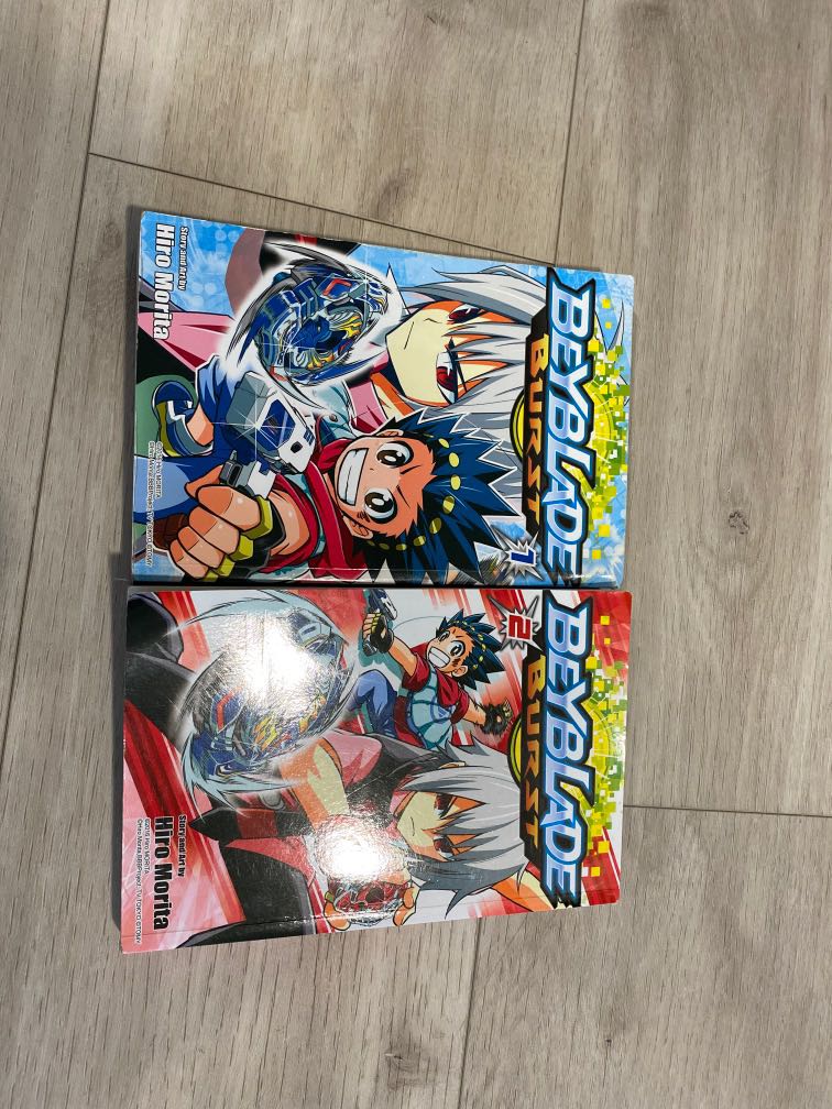 Beyblade Burst vol 1& 2, Books & Stationery, Comics & Manga on Carousell