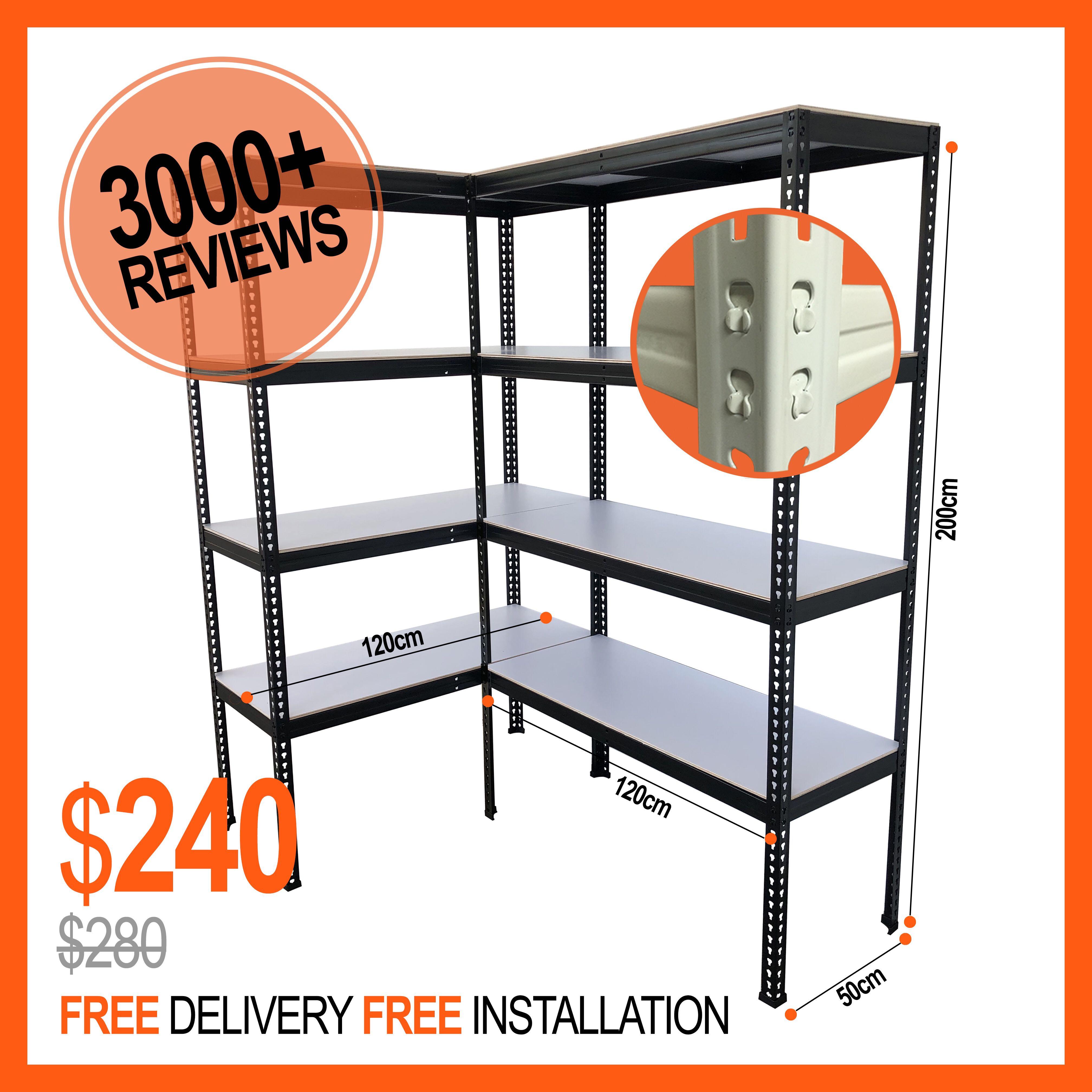 Black Storage Rack for BTO, condo, office, factory, Furniture & Home ...