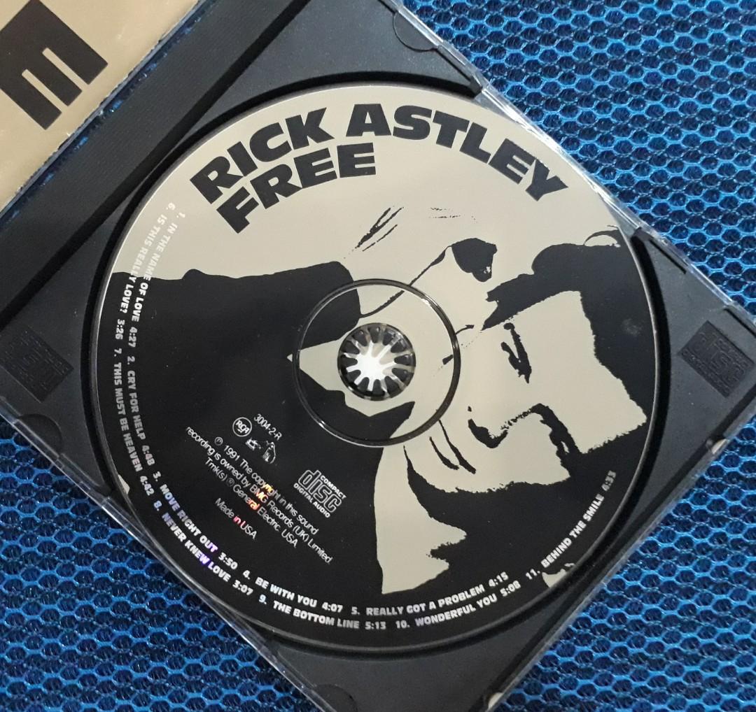 CD Rick Astley - Free ( Made in USA 1991 ), Hobbies & Toys, Music ...