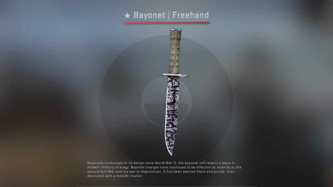 CSGO Bayonet Freehand FN, Video Gaming, Gaming Accessories, Game Gift ... CSGO Bayonet Freehand FN, Video Gaming, Gaming Accessories, Game Gift ...