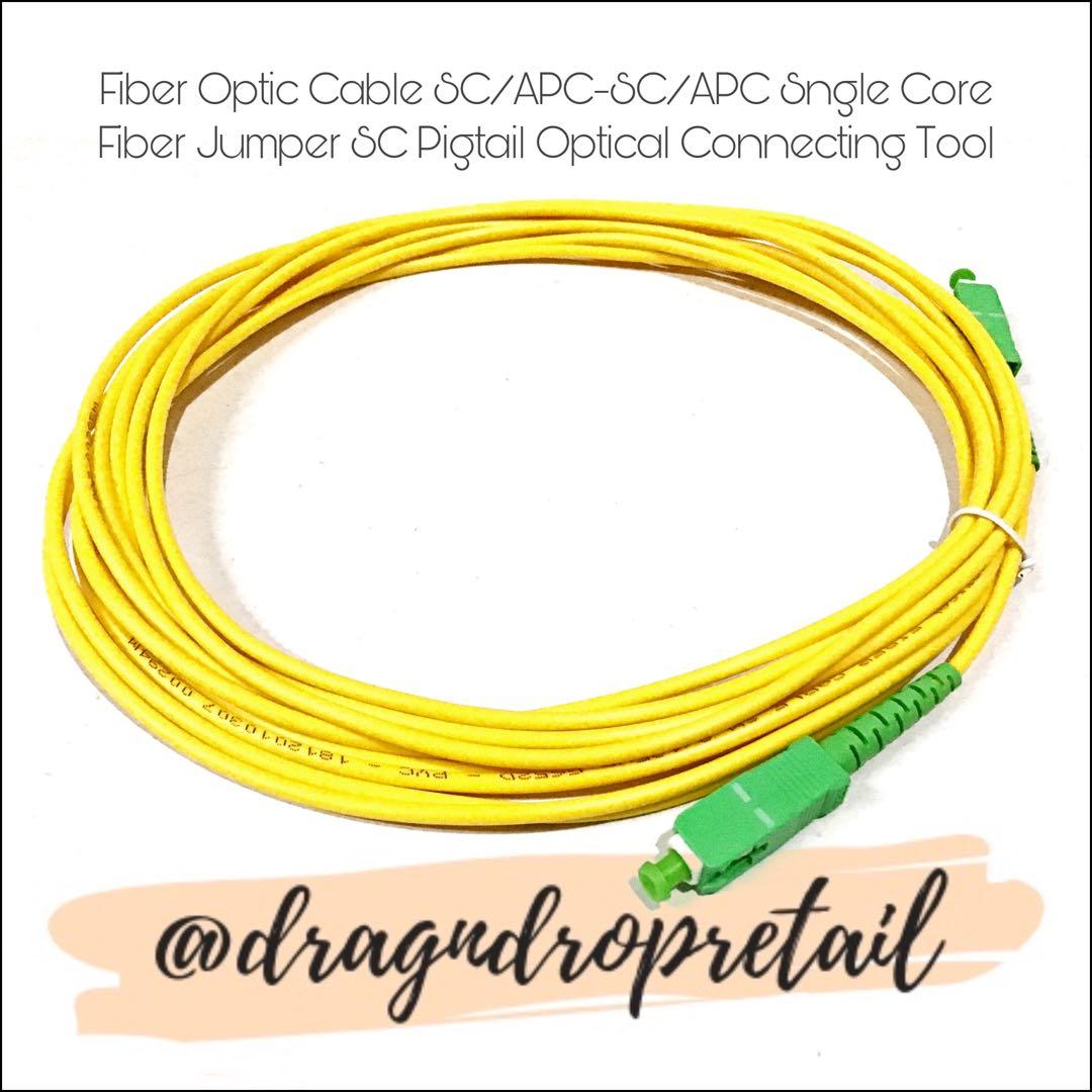 Fiber Optic Cable (for Globe/Converge) SC/APC-SC/APC Sngle Core Fiber ...