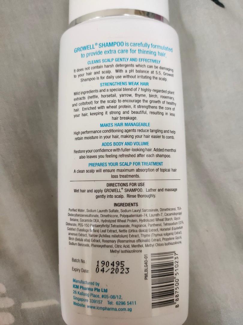 GROWELL Shampoo/ thinning hair/ hair loss, Beauty & Personal Care, Hair ...