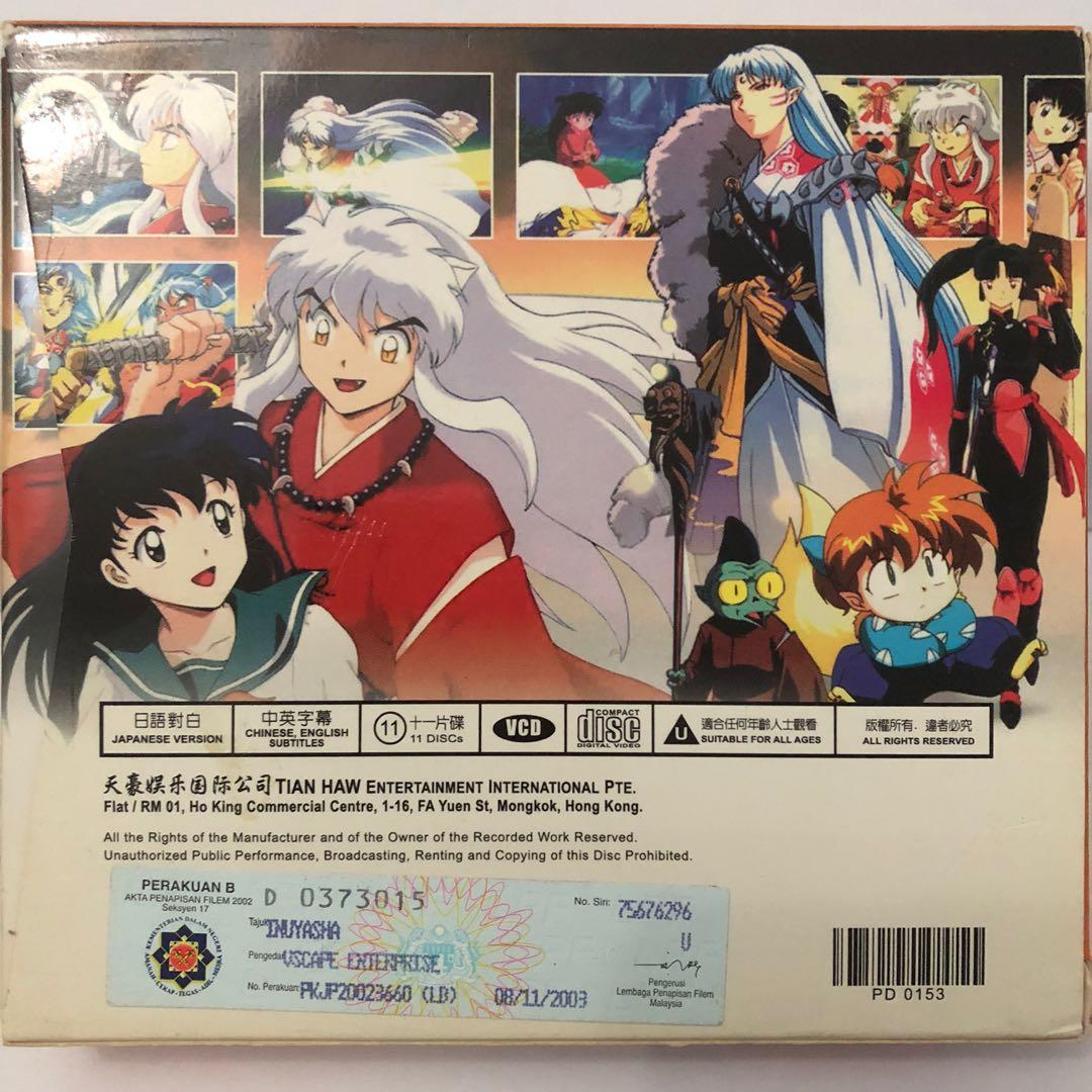 Inuyasha VCD Boxsets Ep. 1-138, Music & Media, CD's, DVD's, & Other ...