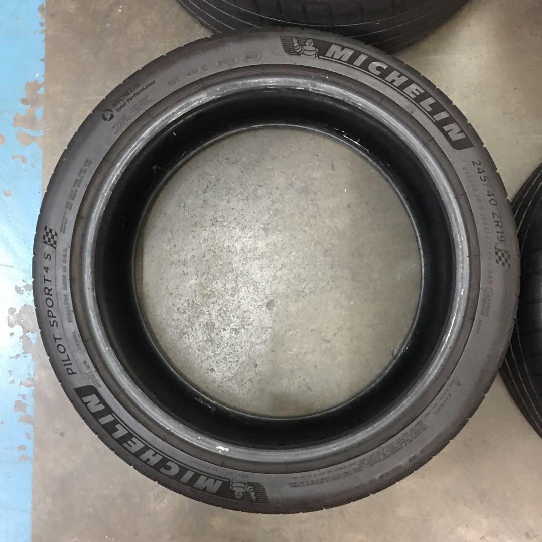 Michelin PS4S staggered 19”, Car Accessories, Tyres & Rims on Carousell