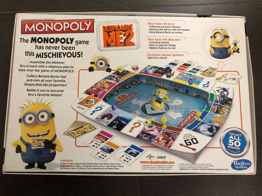 Minion despicable me monopoly board game set, Hobbies & Toys, Toys ...