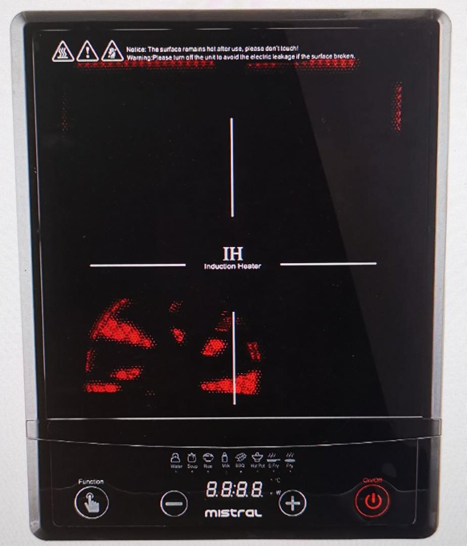 MISTRAL MIC2001 INDUCTION COOKER, TV & Home Appliances, Kitchen ...