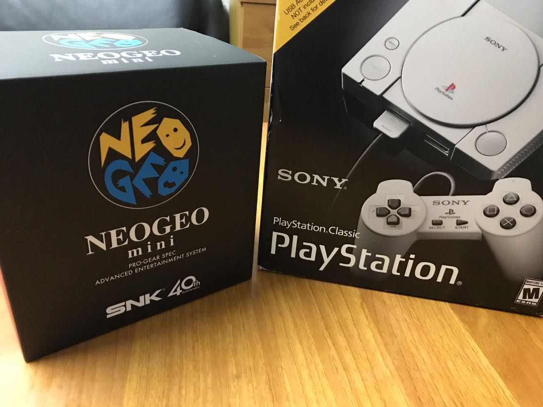 Neogeo mini neo geo PlayStation classic play station, 電子遊戲, 電子遊戲機 ...