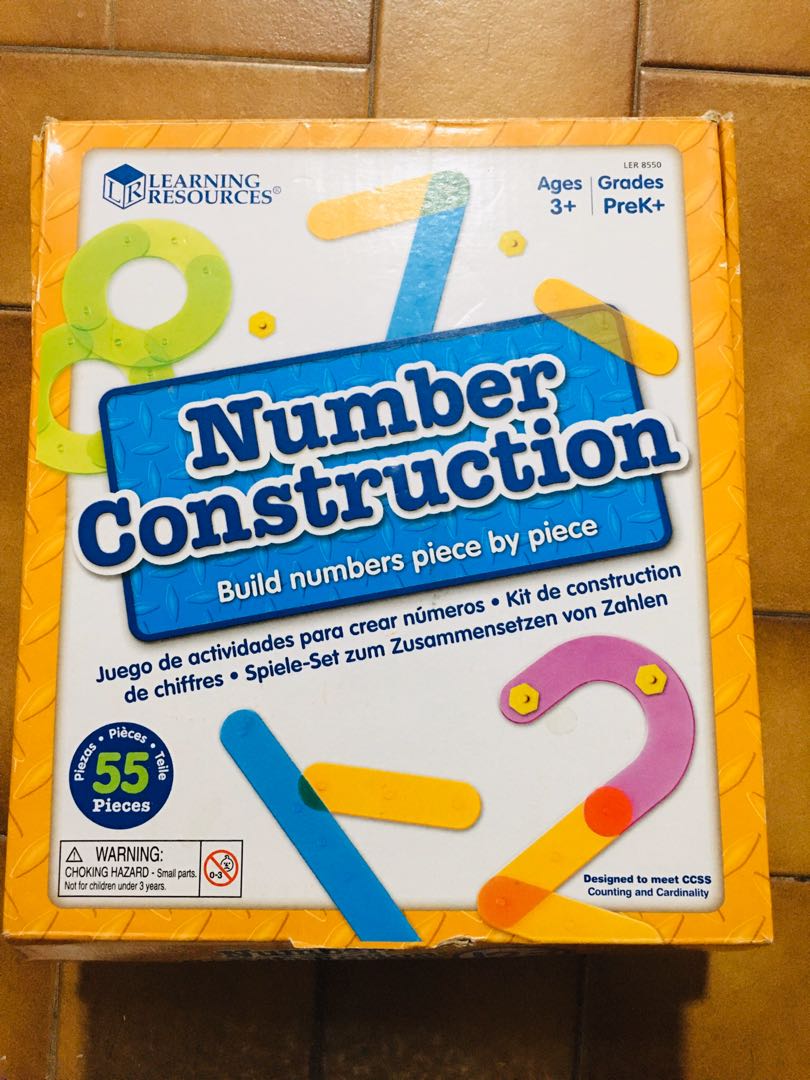 Number Construction, Hobbies & Toys, Toys & Games on Carousell
