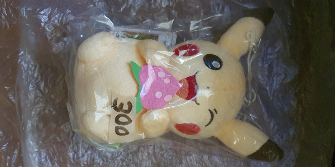 PIKACHU Strawberry plush, Hobbies & Toys, Toys & Games on Carousell