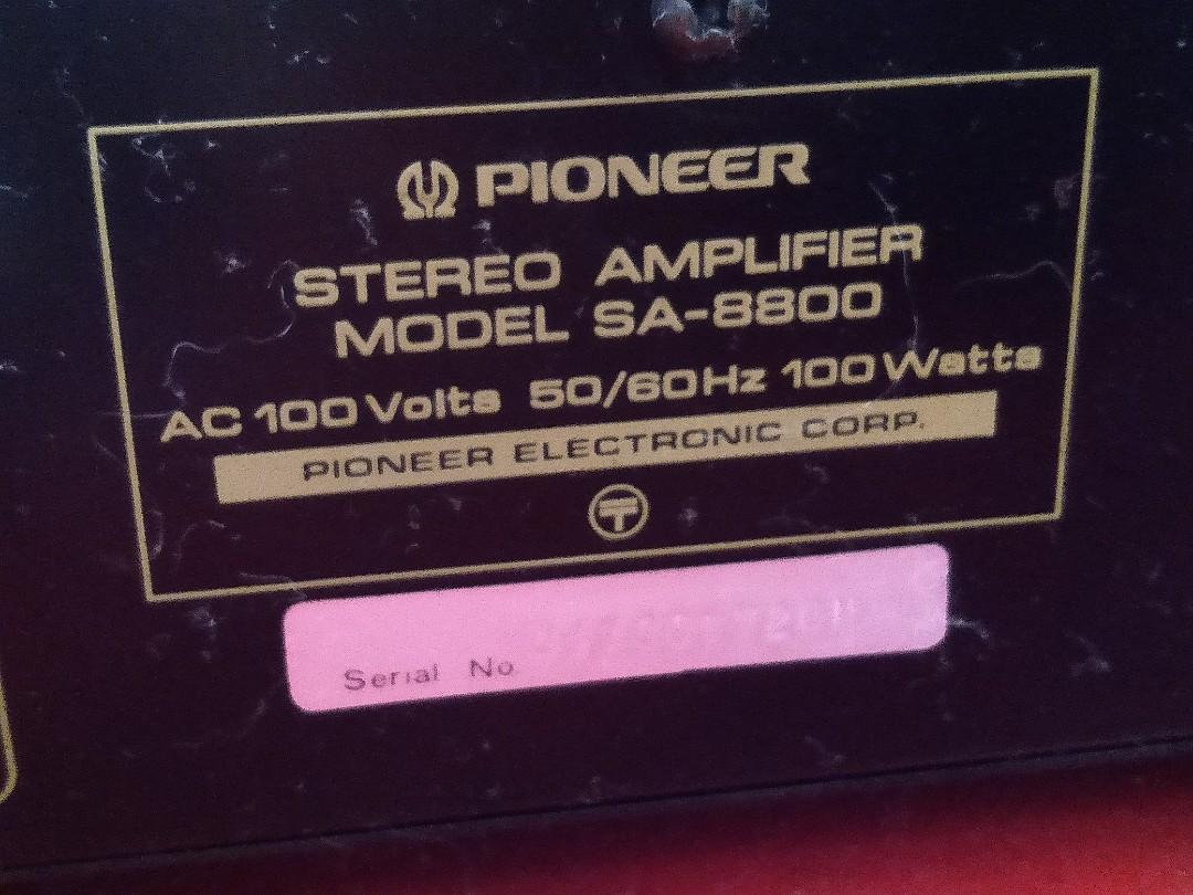 Pioneer SA8800, Audio, Other Audio Equipment on Carousell