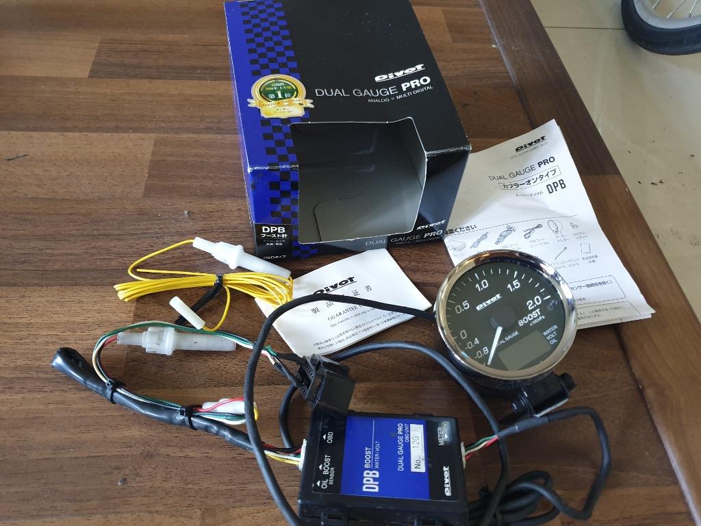Pivot Dual Gauge (OBD) - Boost /Turbo DPB 60mm, Car Accessories ...