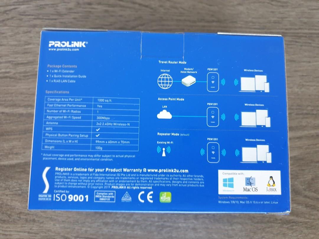 Prolink Wireless Extender 3-in-1, Computers & Tech, Parts & Accessories ...