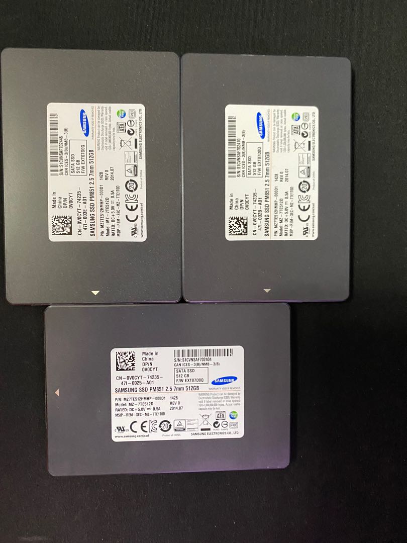 Samsung 2.5” Sata SSD 512GB, Computers & Tech, Parts & Accessories ...
