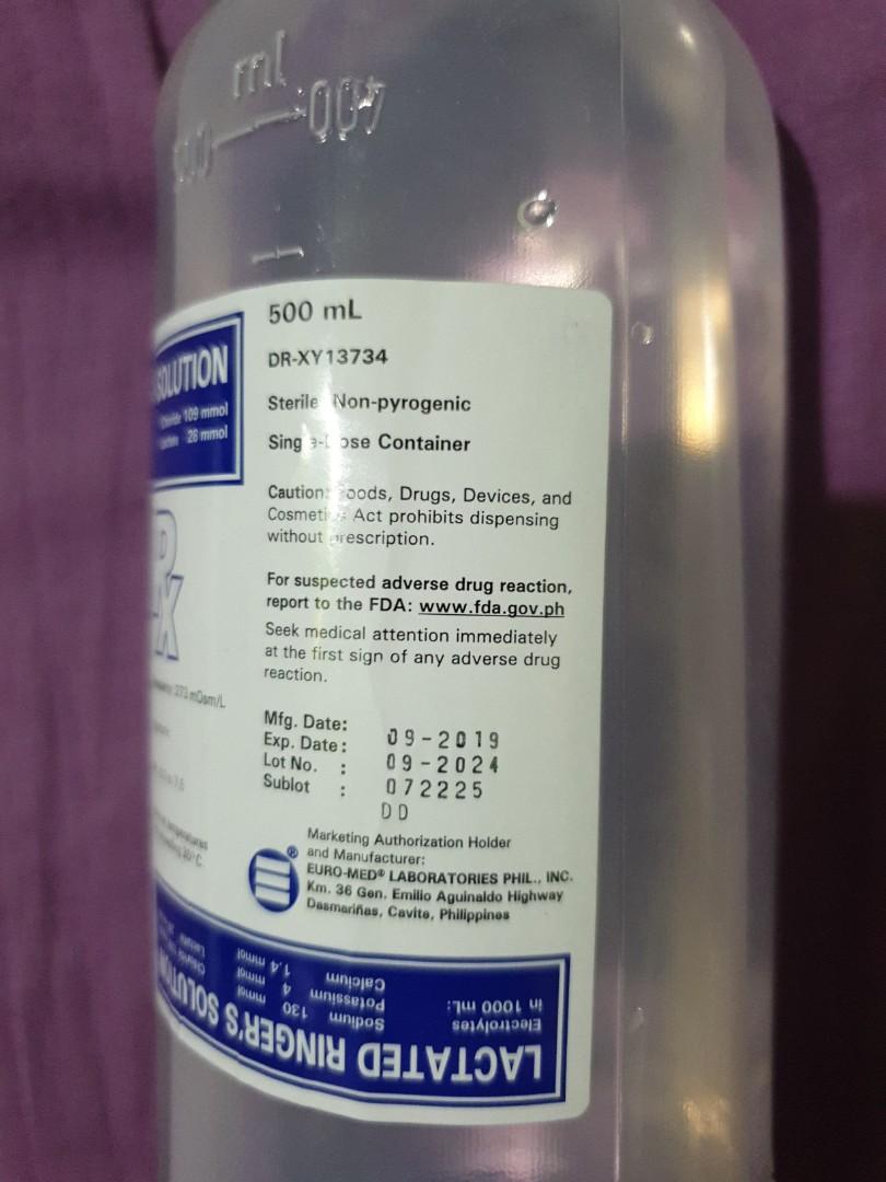 Subcut Sodium Chloride IV Infusion Solution, Everything Else on Carousell