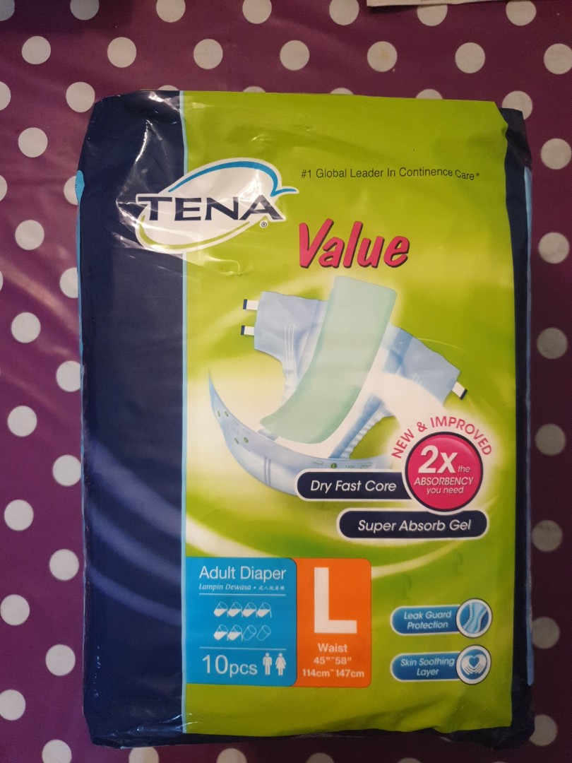 TENA Value Adult Diaper Size:L, Everything Else on Carousell