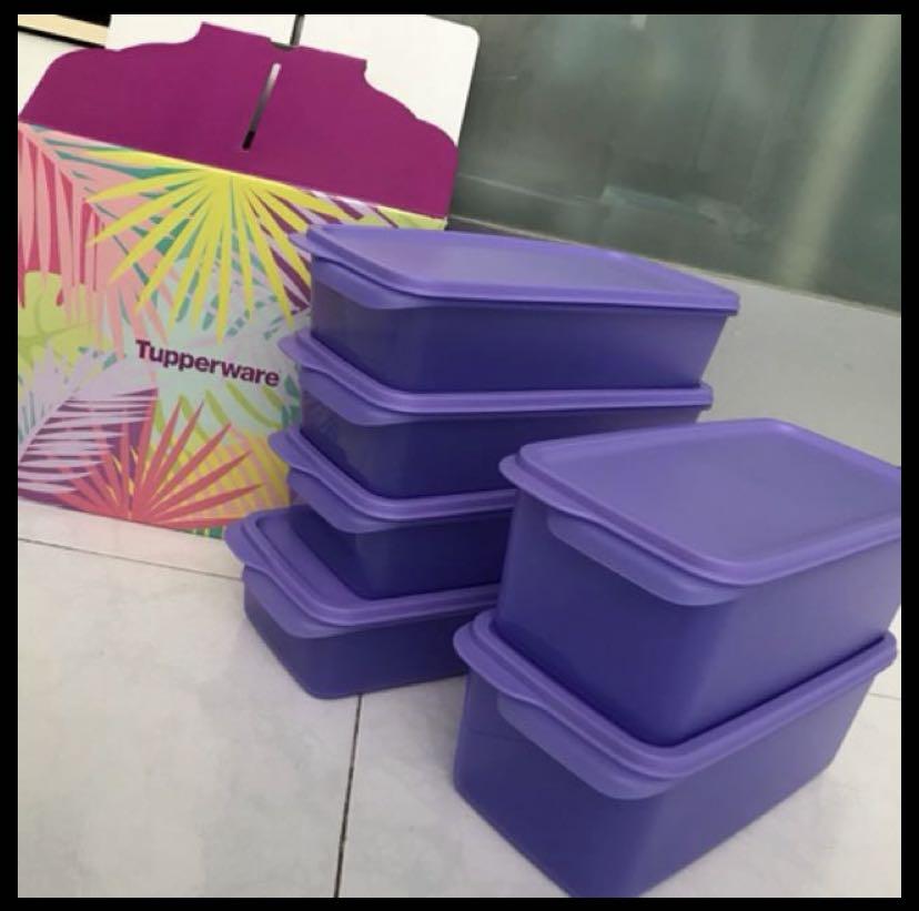 Tupperware Cool Stacker Set - 6pcs, Furniture & Home Living ...