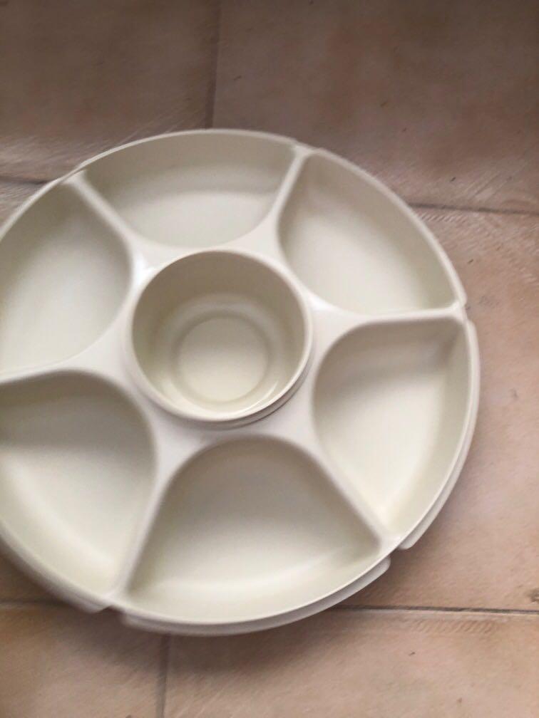 Tupperware party platter container with many compartment, Furniture ...