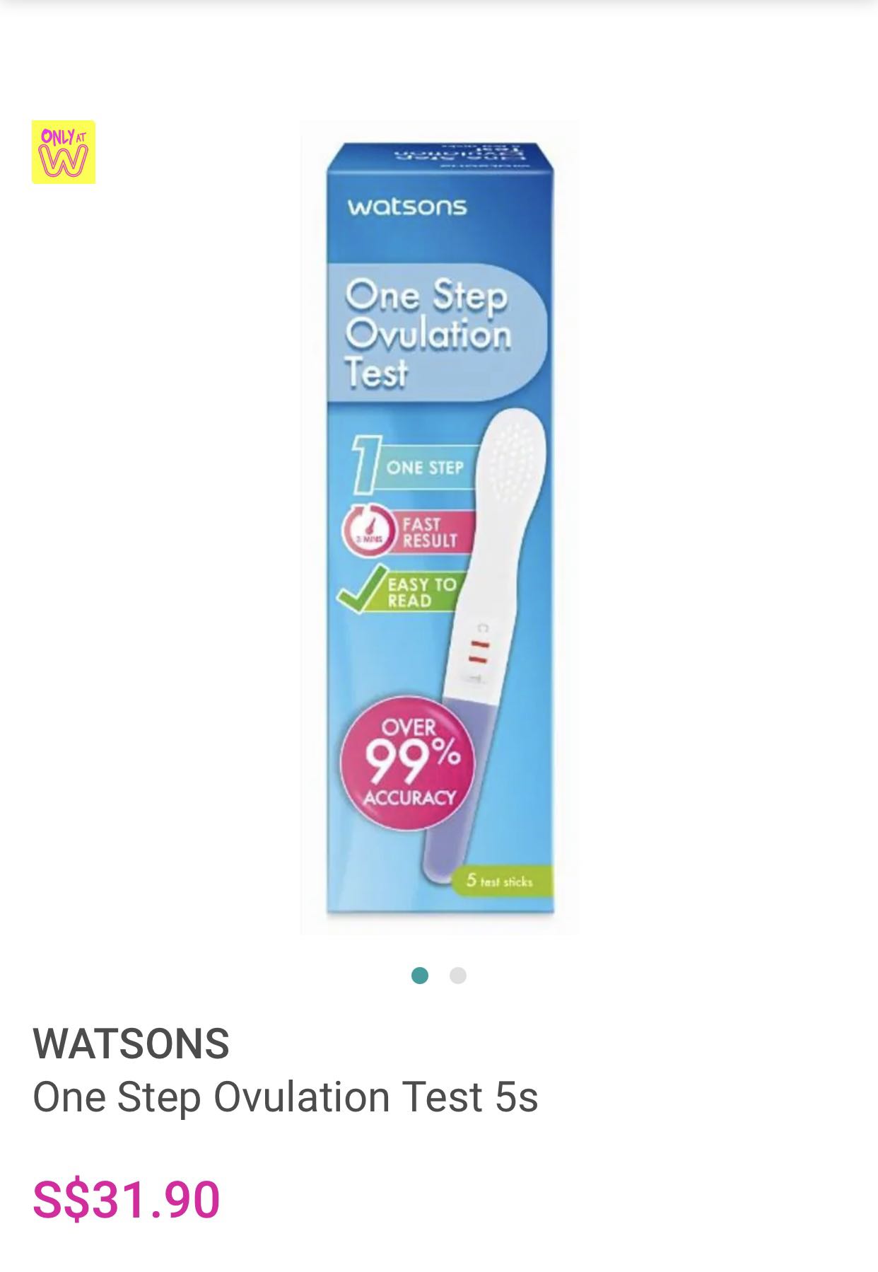 Watsons One Step Ovulation Test, Everything Else on Carousell