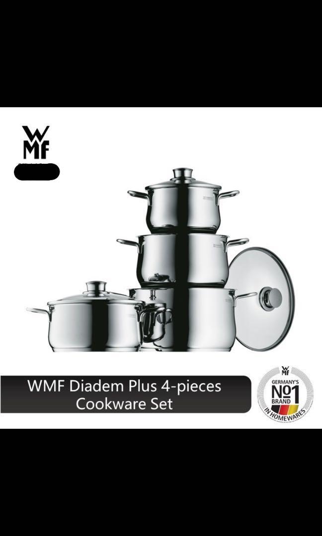 WMF Diadem Plus 4-pieces Cookware, Furniture & Home Living, Kitchenware ...