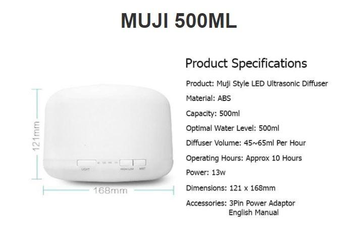2020 MODEL ★ MUJI STYLE AROMA DIFFUSER / HUMIDIFER 500ML ★ FREE ...