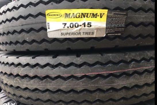 700x15 Magnum 6000 each/ 750x15 Magnum 7200 each with tube and flaps ...