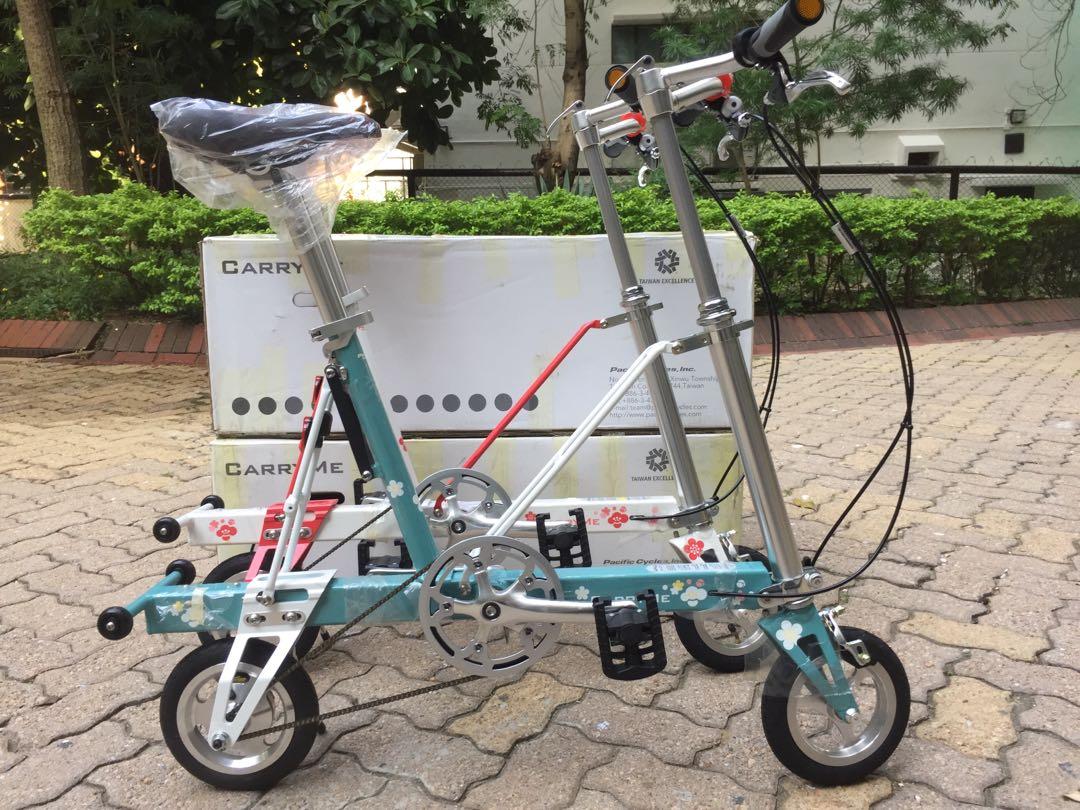 謝謝客人支持 ! 又交收兩部 台灣太平洋 花博展紀念版 Carryme SD 單速 鋁合金 8吋 折叠車, 運動產品, 單車及配件, 單車 ...
