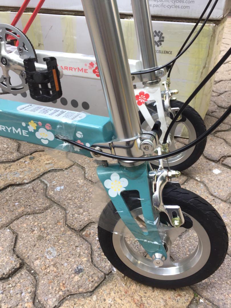謝謝客人支持 ! 又交收兩部 台灣太平洋 花博展紀念版 Carryme SD 單速 鋁合金 8吋 折叠車, 運動產品, 單車及配件, 單車 ...