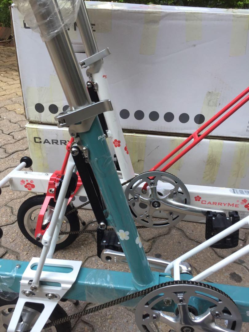 謝謝客人支持 ! 又交收兩部 台灣太平洋 花博展紀念版 Carryme SD 單速 鋁合金 8吋 折叠車, 運動產品, 單車及配件, 單車 ...