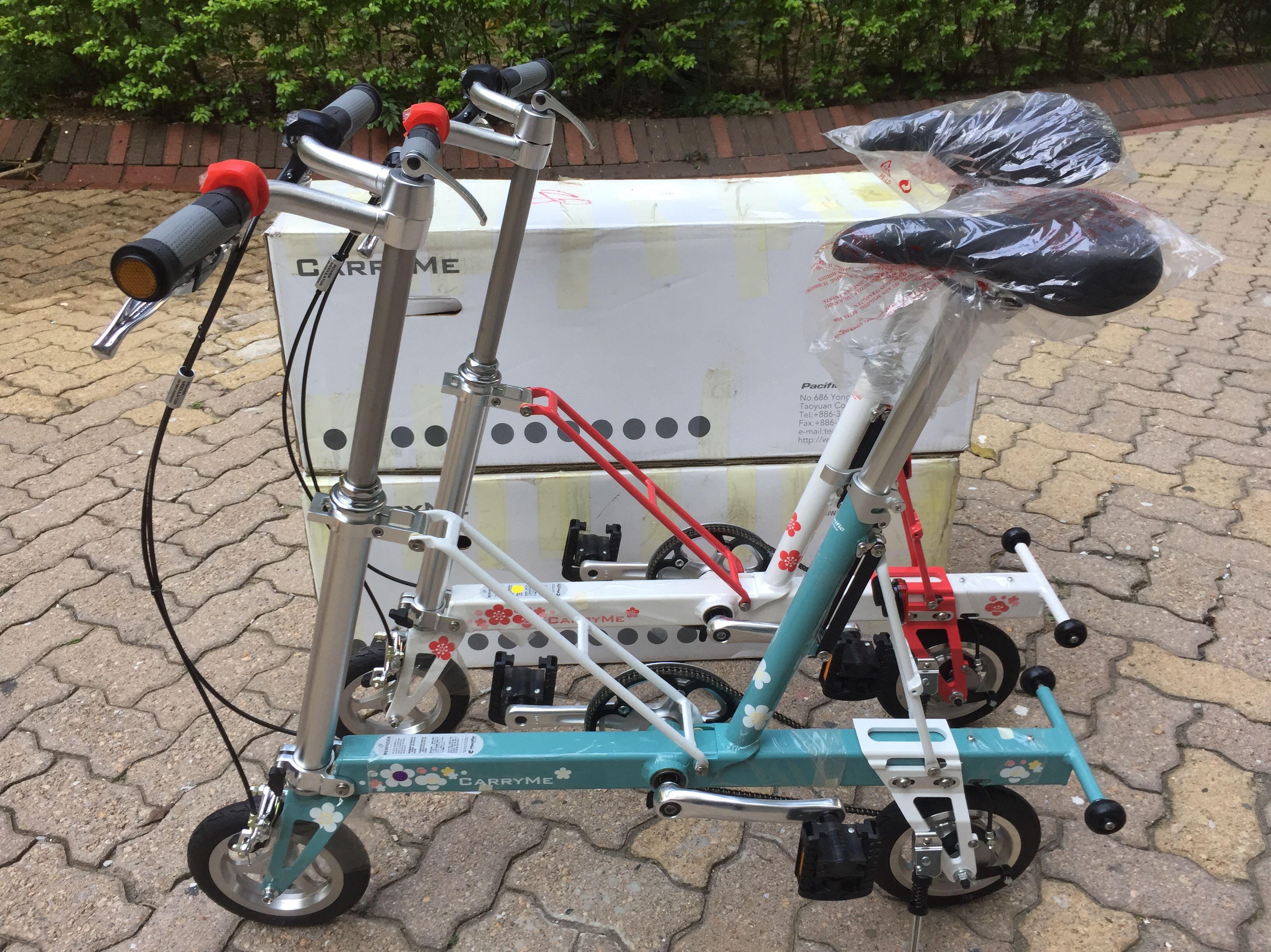 謝謝客人支持 ! 又交收兩部 台灣太平洋 花博展紀念版 Carryme SD 單速 鋁合金 8吋 折叠車, 運動產品, 單車及配件, 單車 ...