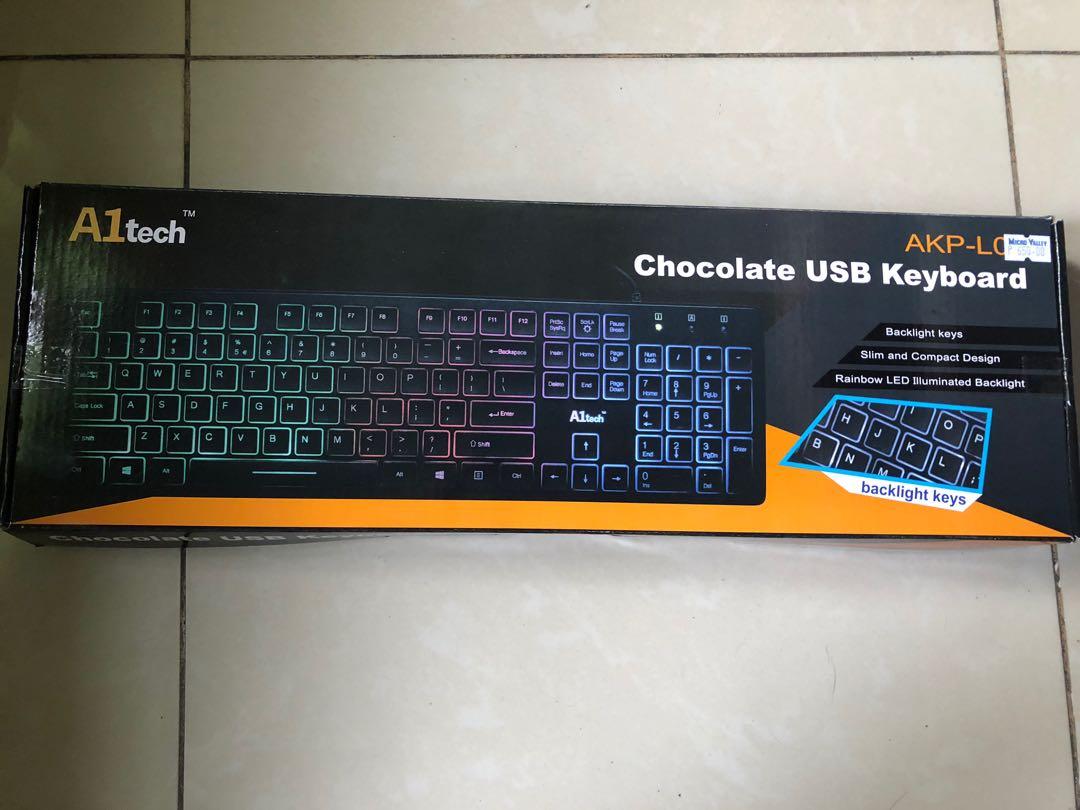 A1 Tech USB RGB Keyboard, Computers & Tech, Parts & Accessories ...