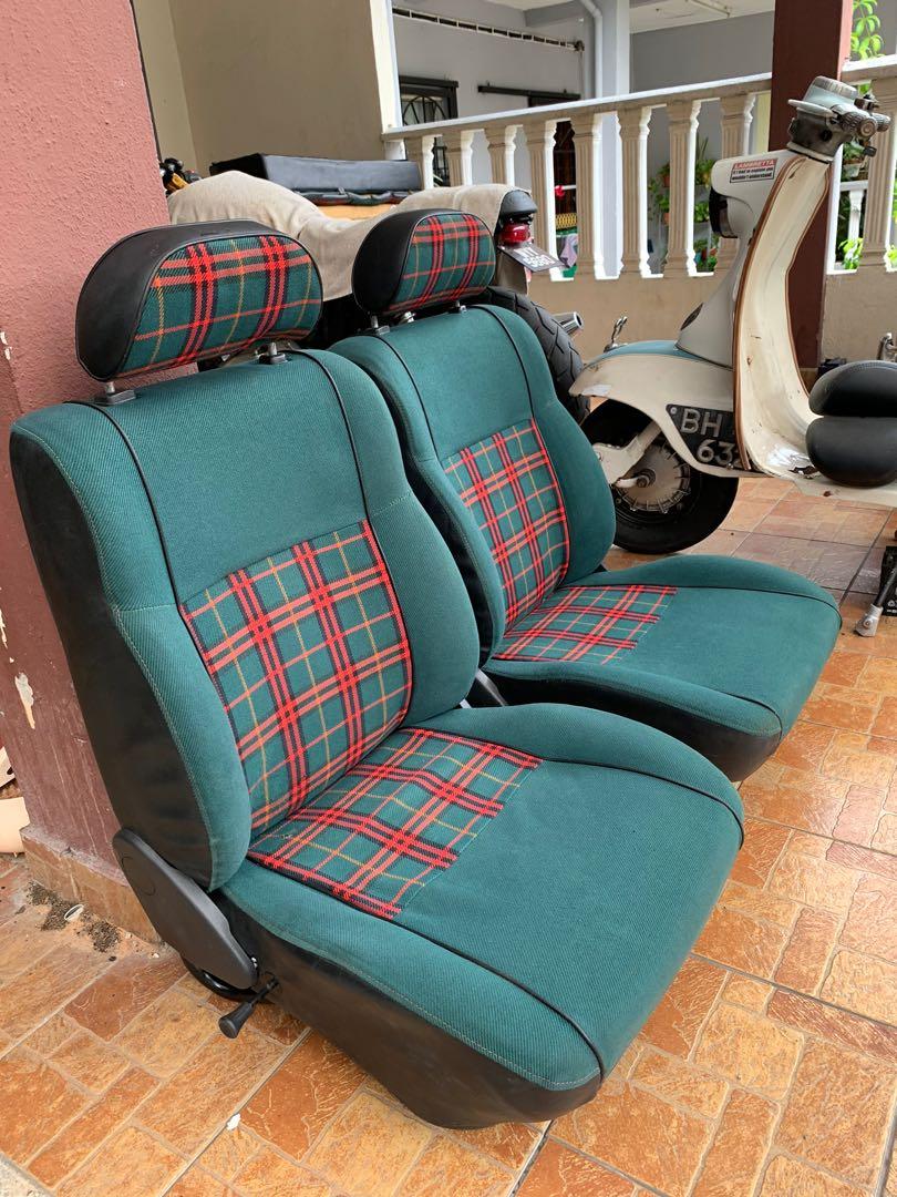 Austin mini tartan edition seat, Auto Accessories on Carousell