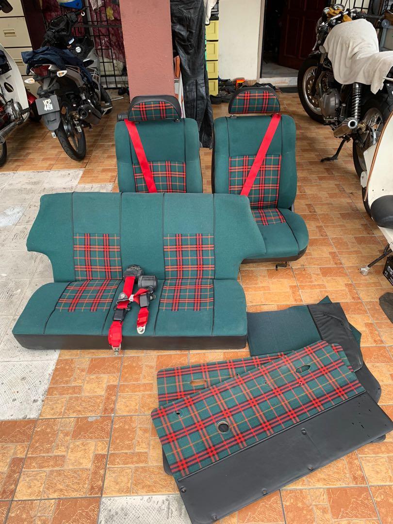 Austin mini tartan edition seat, Auto Accessories on Carousell