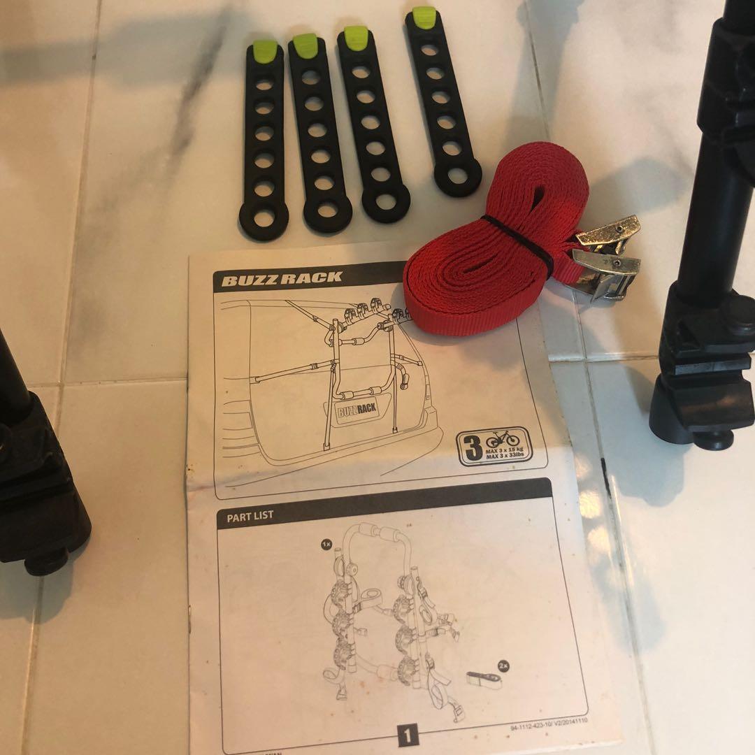 Buzz Rack 3 Bike Carrier, Sports Equipment, Bicycles & Parts, Parts ...