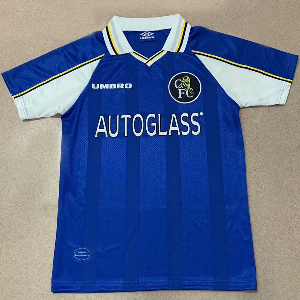 Chelsea Retro Home Jersey 1998, Men's Fashion, Activewear on Carousell