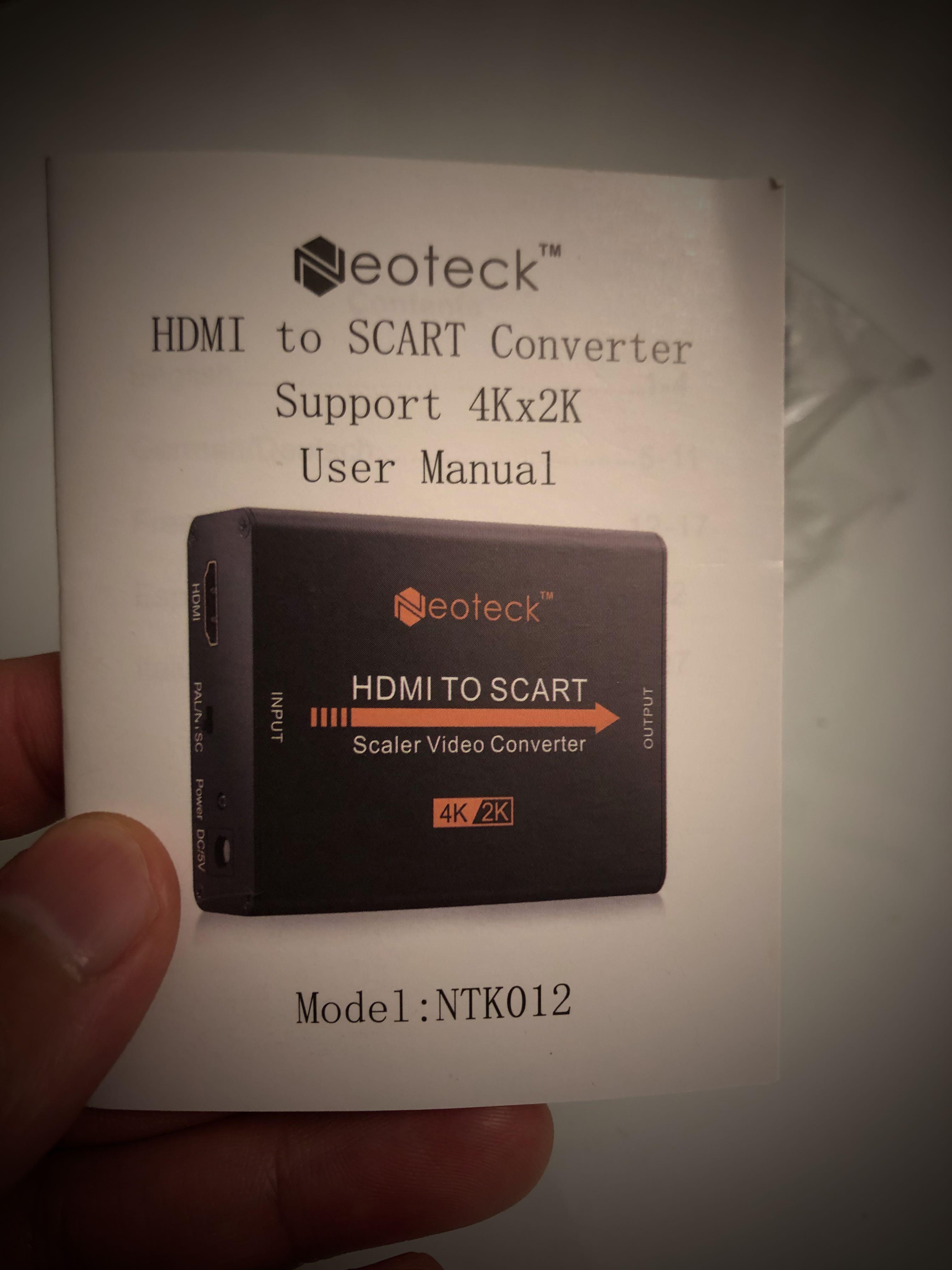 Neotek Aluminum 4k HDMI to SCART Convertor, Computers & Tech, Parts ...