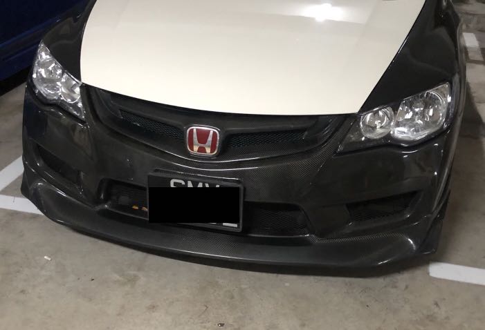 Honda Civic Fd2r Original CF bumper, CF Feel’s Fender, Car Accessories ...