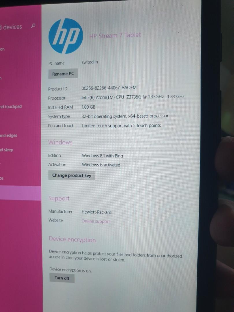 HP STREAM 7 TABLET, Mobile Phones & Gadgets, Tablets, Android on Carousell