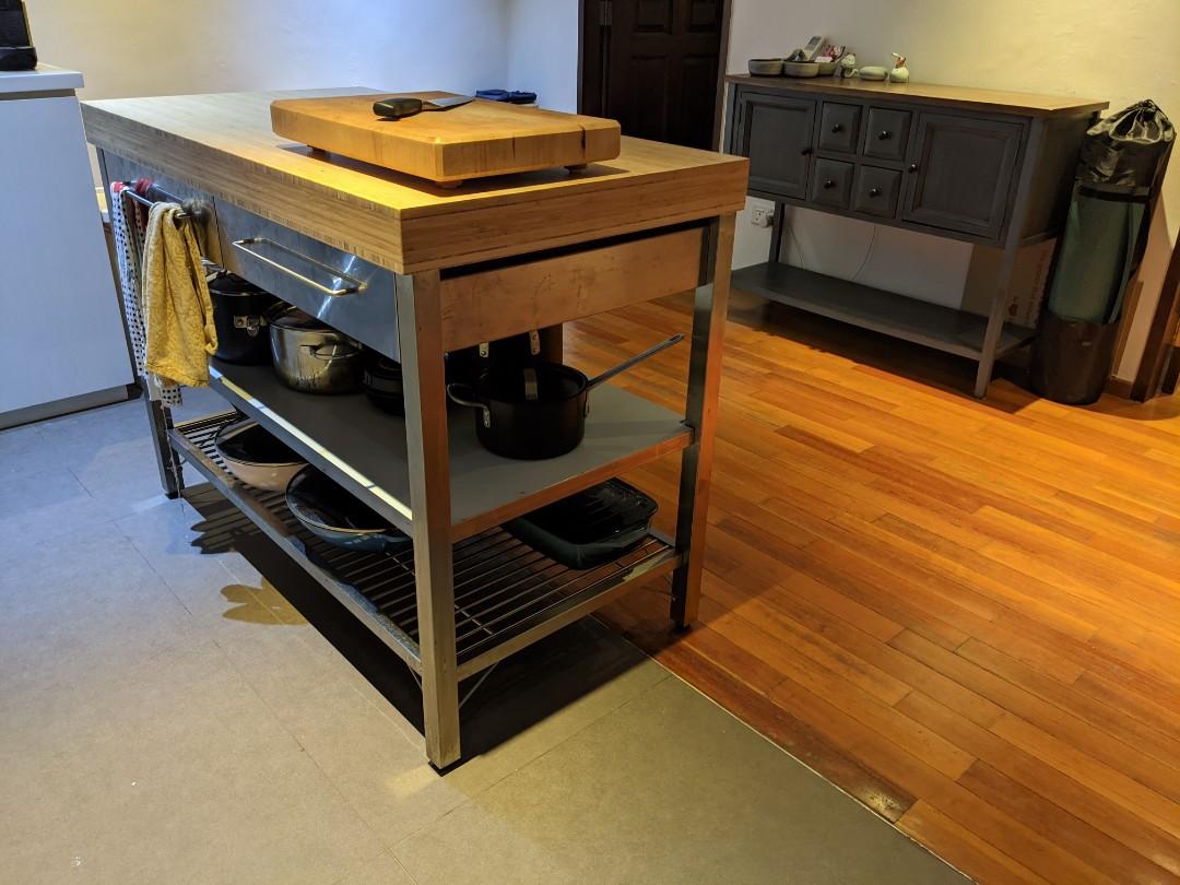 Ikea RIMFORSA Work bench, kitchen island, Furniture & Home Living ...