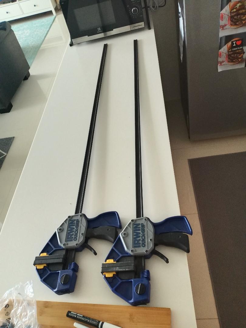 Irwin quick grip clamps extra long, Everything Else on Carousell