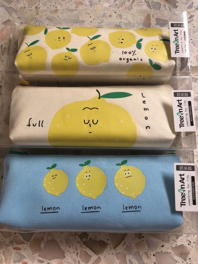 Lemon pencil case, Hobbies & Toys, Stationery & Craft, Stationery ...