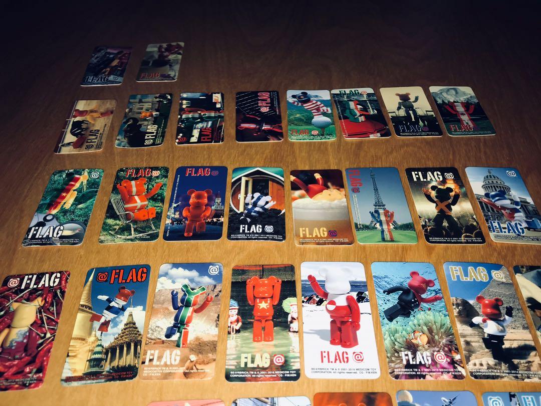 Medicom Bearbrick flag set Be@bricks flags complete set Series 1 to 41 ...