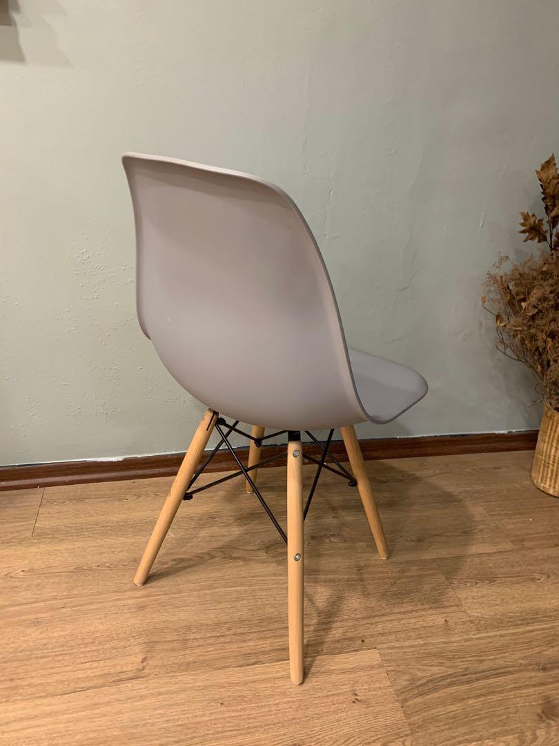 Modern simple chair (grey colour), Furniture & Home Living, Furniture ...