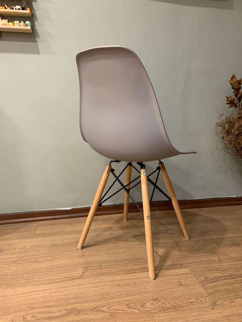 Modern simple chair (grey colour), Furniture & Home Living, Furniture ...